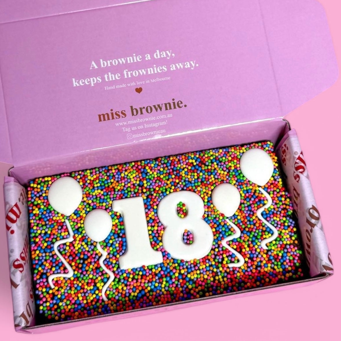 Custom Birthday Brownie Teaser Box | Personalised Gift | Miss Brownie ...