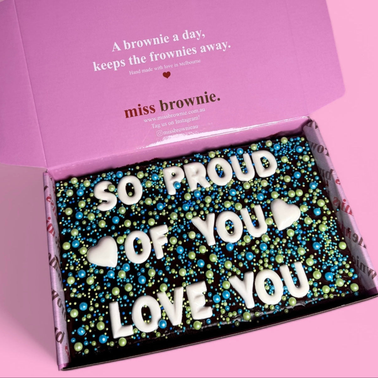 Custom Brownie | Personalised Gift | Miss Browne | Delivery Australia ...
