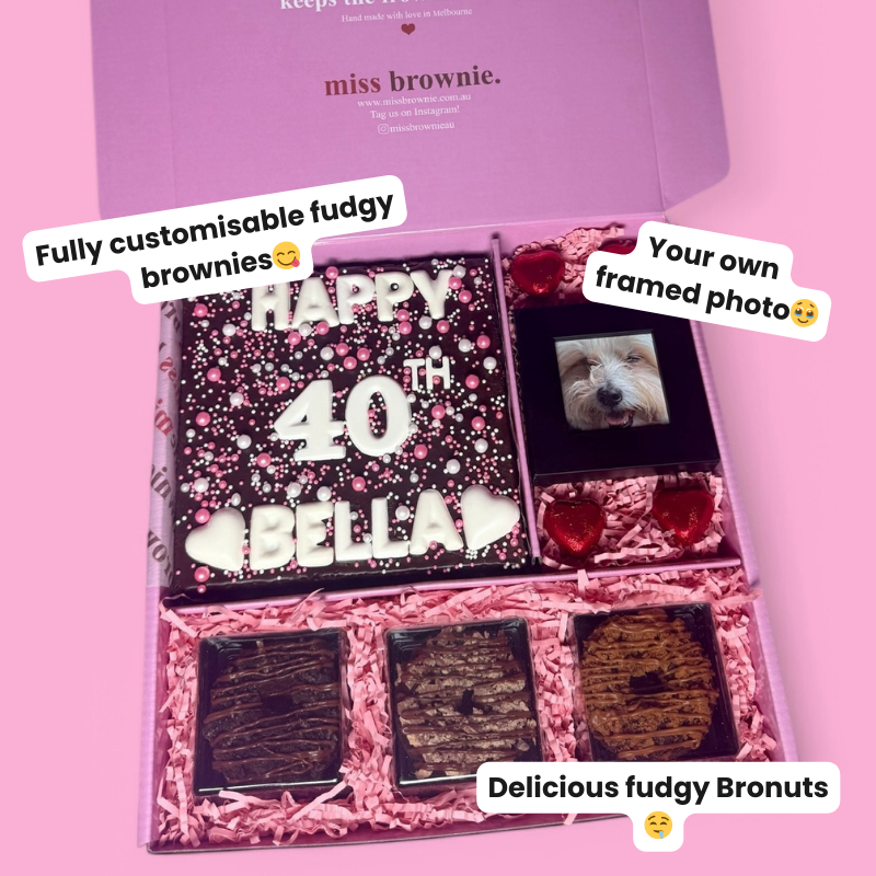 Ultimate Custom Brownie Box | Personalised Gift | Miss Brownie ...